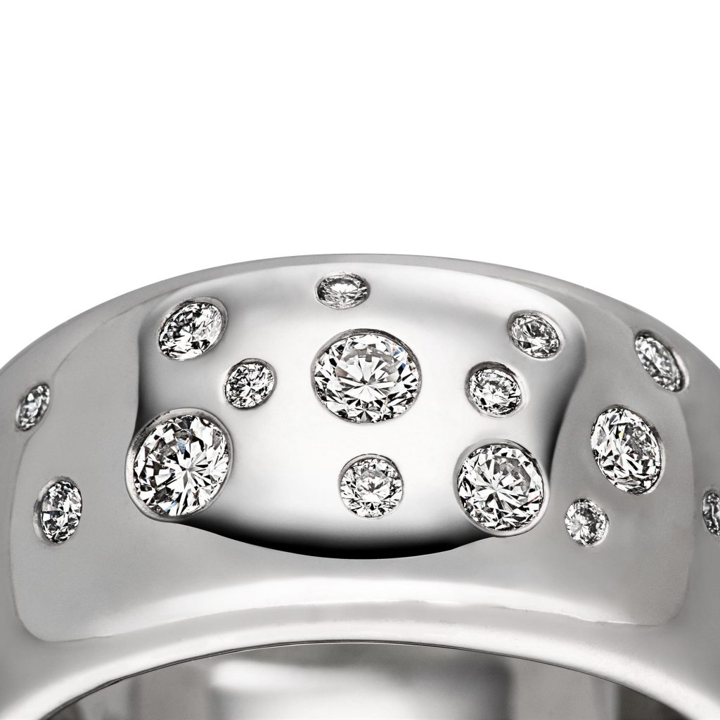 Atelier Fridrich Weißgold Ring L'Anello mit Brillanten im Sternenhimmel ...